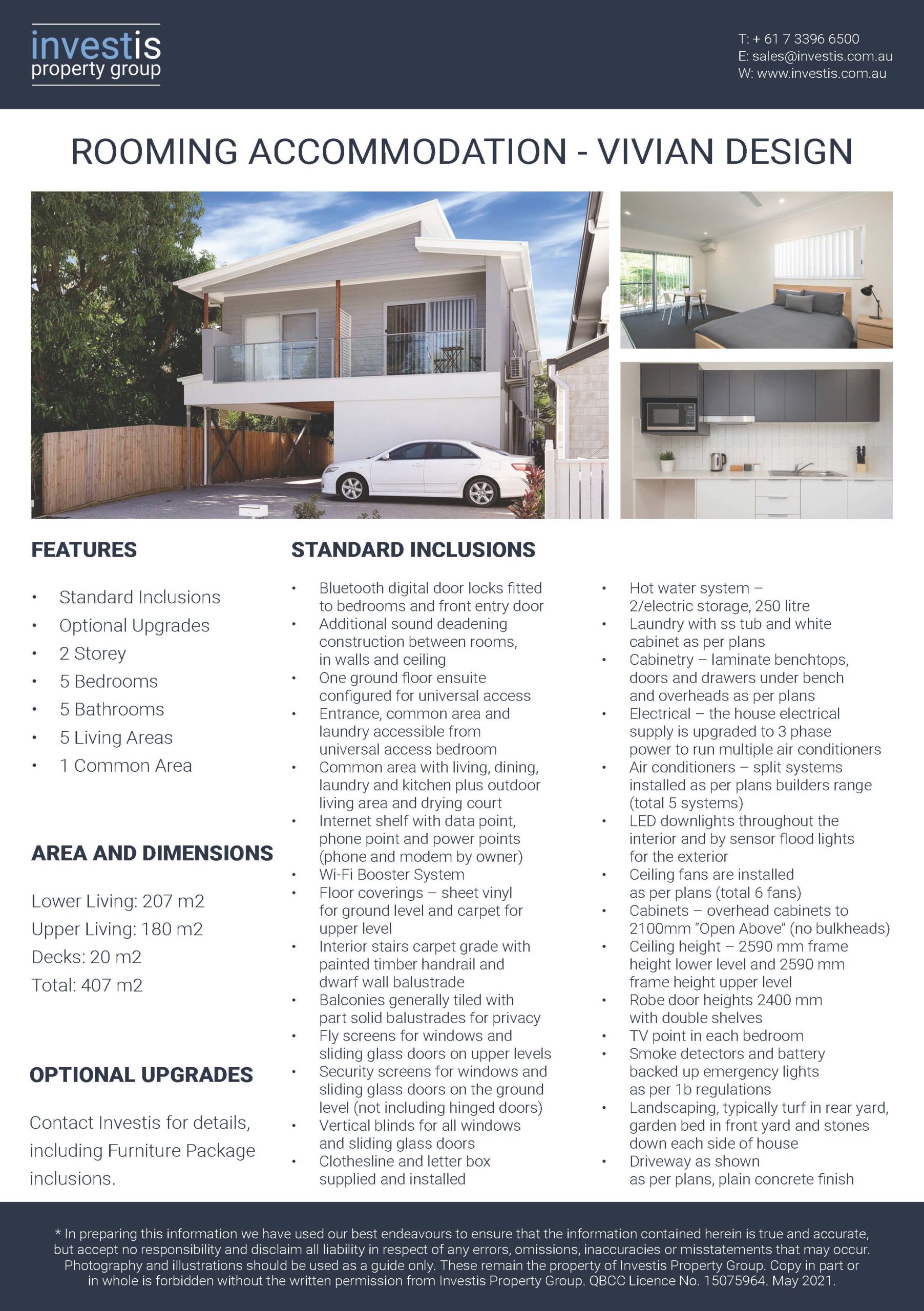 ROOMING ACCOMMODATION – DOUBLE STOREY – VIVIAN DESIGN – Investis ...